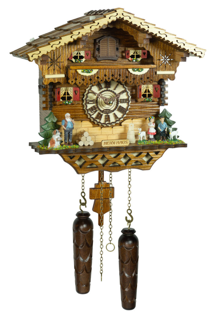 Quartz cuckoo clock - Heidi house hand painted - german design ...